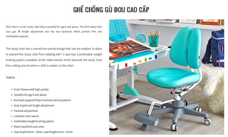 Ghế chống gù DOU